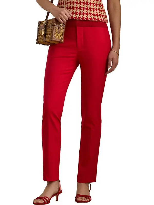 Ralph Lauren Stretch Cotton Pant - Cruise Red