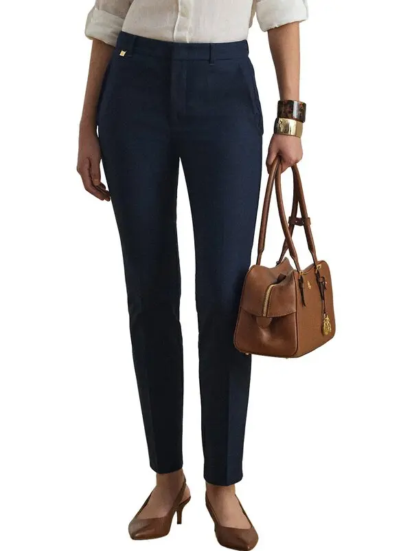 Ralph Lauren Stretch Cotton Pant - Lauren Navy