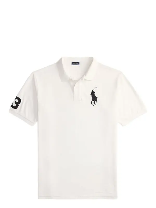 Ralph Lauren Big Pony Mesh Polo Shirt - White
