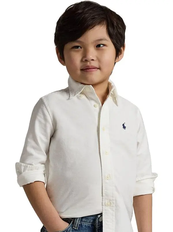 Ralph Lauren Garment-dyed Cotton Oxford Shirt - White