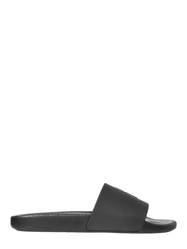 Ralph Lauren Signature Pony Slide - Black/white