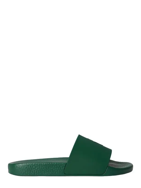 Ralph Lauren Signature Pony Slide - Forest/deckwash White