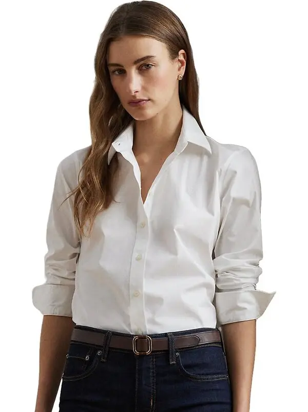 Ralph Lauren Easy Care Stretch Cotton Shirt - White