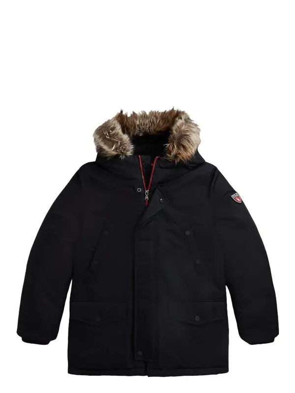 Ralph Lauren Faux-fur-trim Down Parka - Polo Black