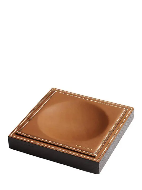 Ralph Lauren Brennan Leather Catchall - Saddle