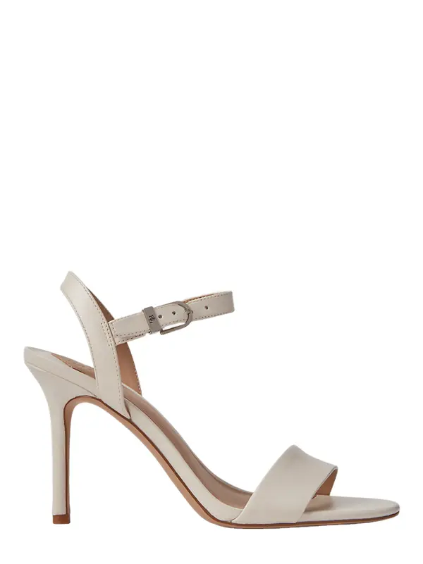 Ralph Lauren Gwen Nappa Leather Sandal - Soft White
