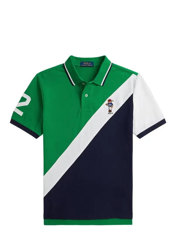Ralph Lauren Polo Bear Cotton Mesh Polo Shirt - Cruise Green