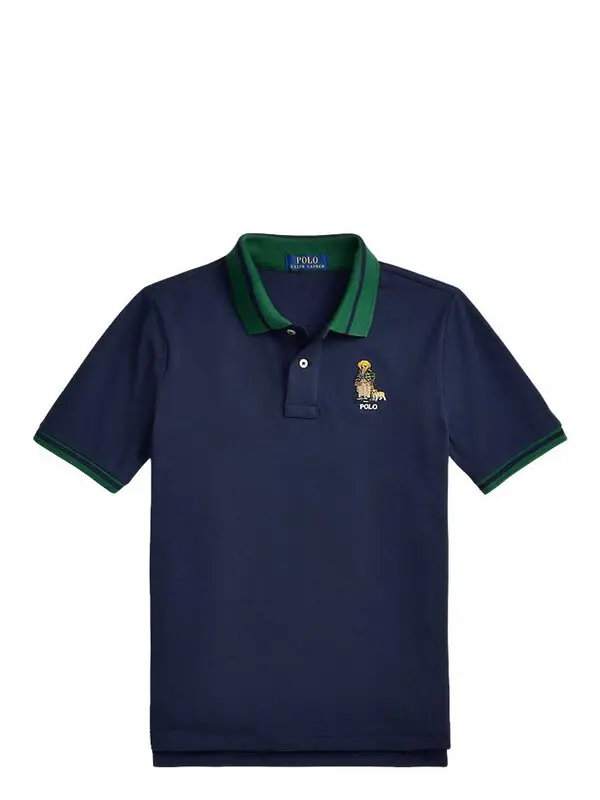 Ralph Lauren Polo Bear Cotton Mesh Polo Shirt - Refined Navy