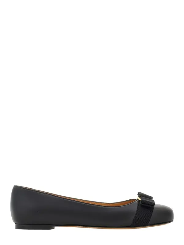 FERRAGAMO Varina Ballet Flat - Black