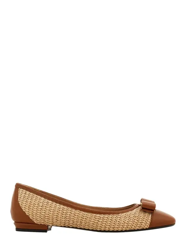 FERRAGAMO Varina Ballet Flat - Brown