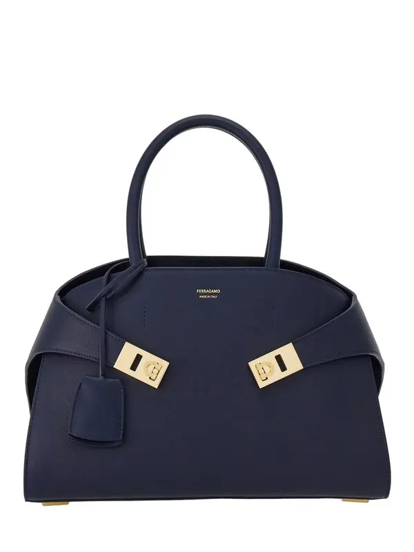 FERRAGAMO Hug Top-handle Bag - Blue