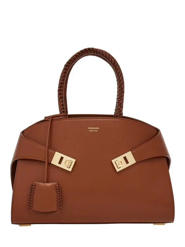 FERRAGAMO Hug Top-handle Bag - Brown