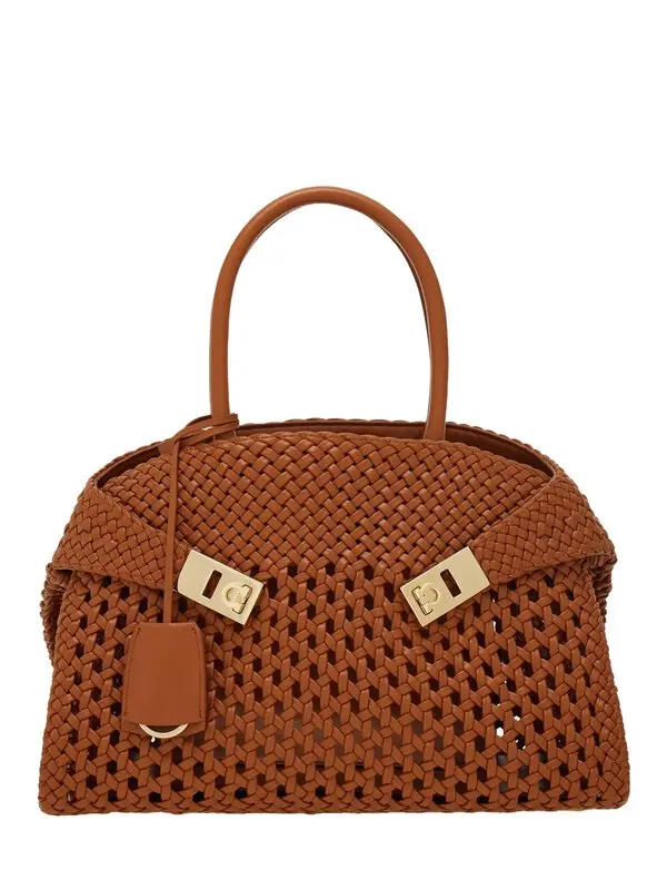 FERRAGAMO Hug Top-handle Bag - Brown