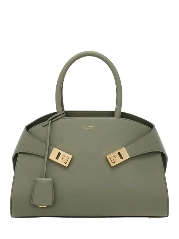 FERRAGAMO Hug Top-handle Handbag - Grey