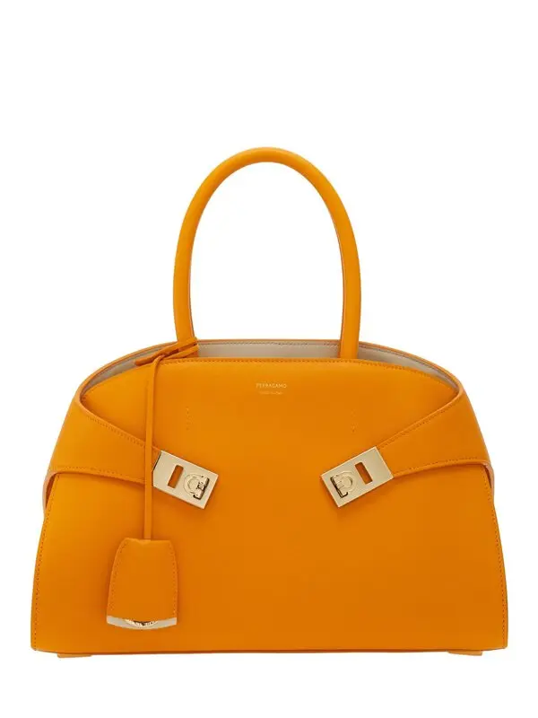 FERRAGAMO Hug Top-handle Handbag - Orange
