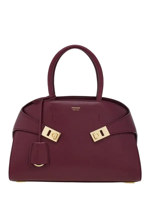 FERRAGAMO Hug Top Handle Bag - Violet
