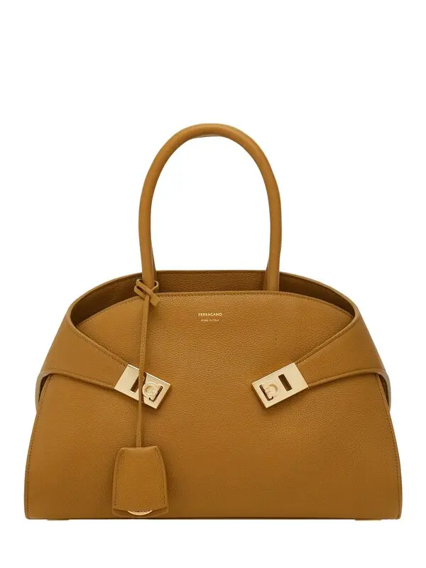 FERRAGAMO Hug Top-handle Bag - Yellow
