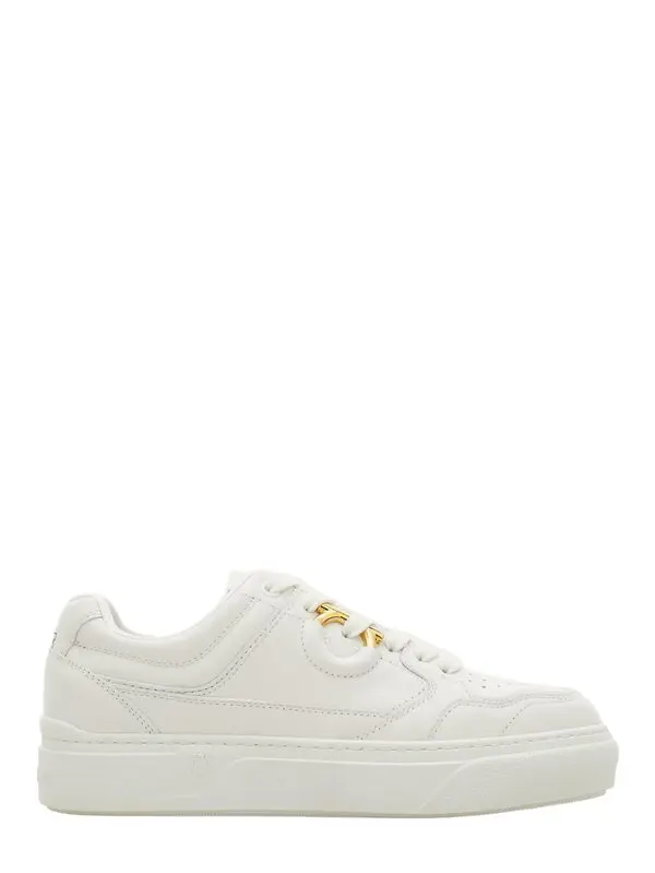 FERRAGAMO Gancini High Top Sneakers - White