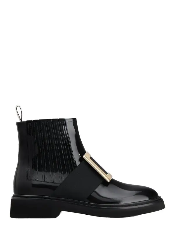 ROGER VIVIER Viv' Rangers Chelsea Booties - Black