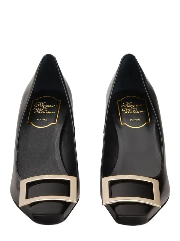 ROGER VIVIER Trompette Pumps In Patent Leather - Black