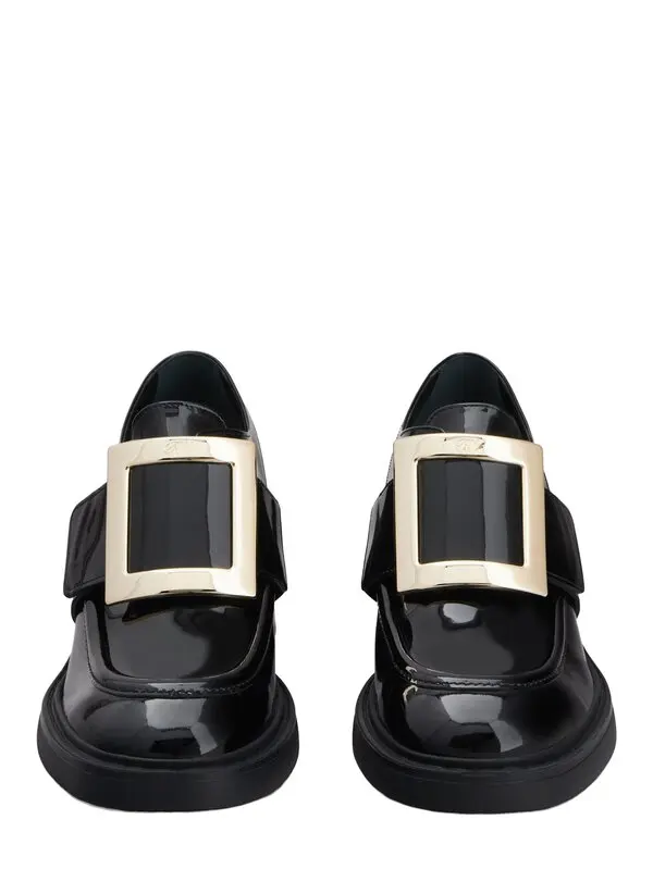 ROGER VIVIER Viv' Rangers Loafers In Patent Leather - Black