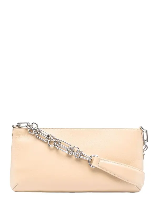 By Far Holly Leather Shoulder Bag - Neutrals