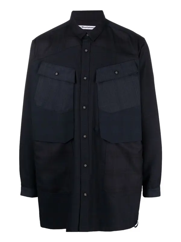 WHITE MOUNTAINEERING Oversized Shirt Jacket - Blue