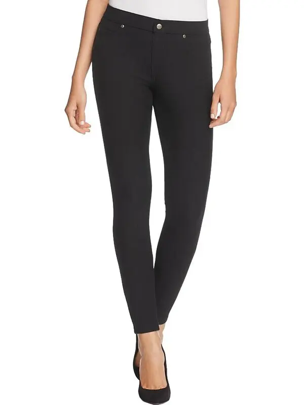 Hue Fleece-lined Denim Leggings - Black