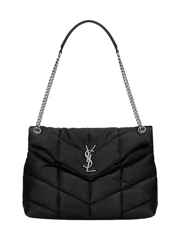 Saint Laurent Puffer Shoulder Bag - Black