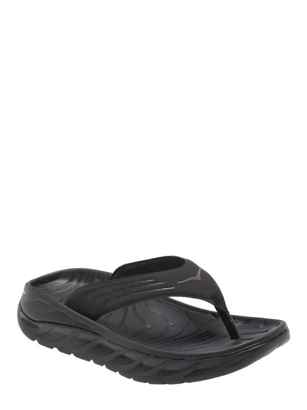 Hoka Ora Recovery Flip Flop - Black/dark Gull Gray