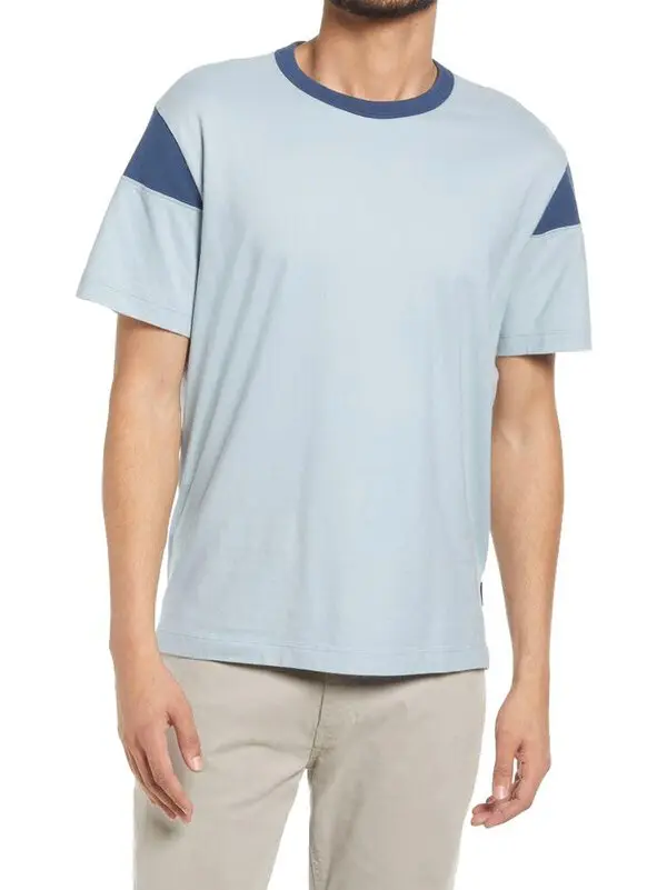Ag Beckham Colorblock T-shirt - Water Mist/ Nigh