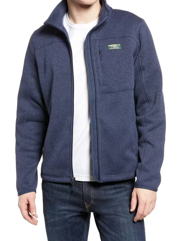 L.l.bean Sweater Fleece Jacket - Bright Navy