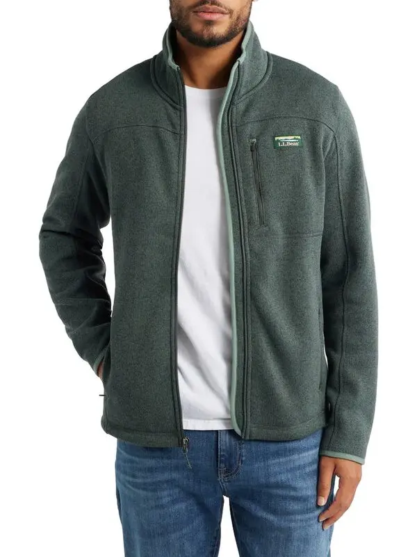 L.l.bean Sweater Fleece Jacket - Shadow Green