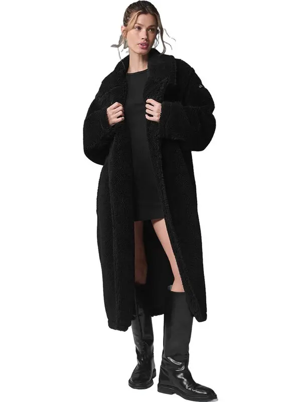 Alo Yoga Oversized Sherpa Trench Jacket - Black