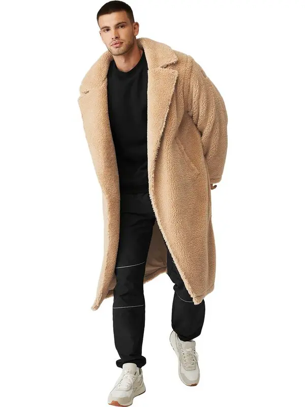 Alo Yoga Oversized Sherpa Trench Jacket - Camel