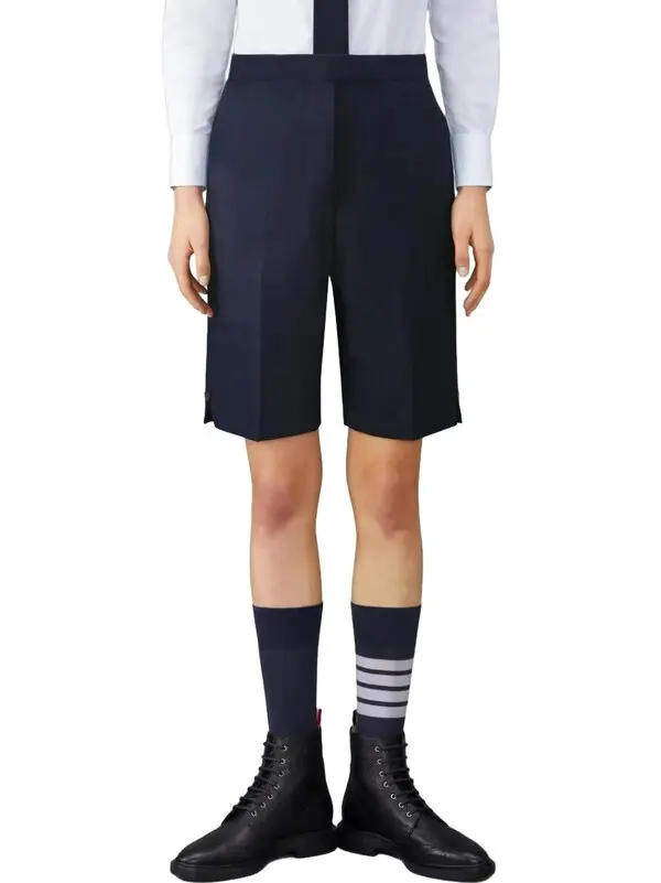 Thom Browne Tailored High-waist Shorts - Navy Blue