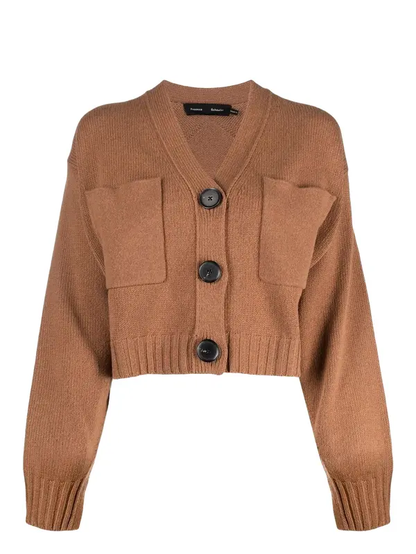 Proenza Schouler Upcycled Cashmere Cardigan - Brown