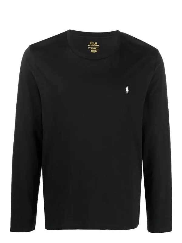 Polo Ralph Lauren Logo-embroidered T-shirt - Black