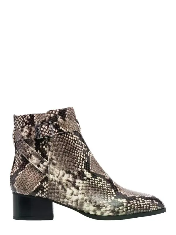 Michael Kors Python-print Ankle Boots - Grey