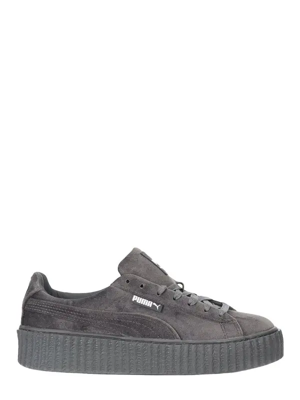 PUMA Fenty X Velvet Platform Sneakers - Grey