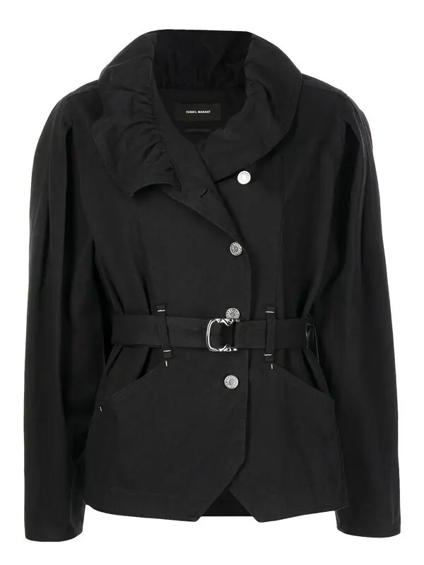 Isabel Marant Étoile Dipazo Belted Fitted Jacket - Black