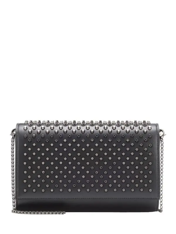 CHRISTIAN LOUBOUTIN Paloma Leather Clutch - Black