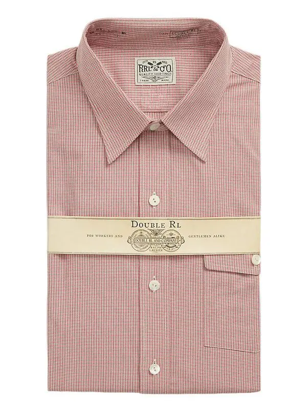 Ralph Lauren Slim Fit Checked Dobby Shirt - Red Multi