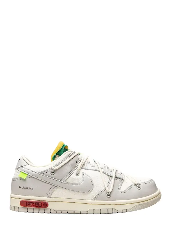 Nike X Off White Dunk Low Sneakers - Grey
