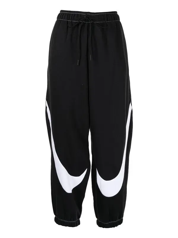 Nike Swoosh Logo Track Trousers - Black
