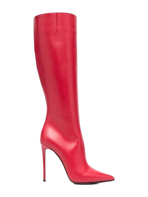 LE SILLA Below-the-knee Stiletto Boots - Red