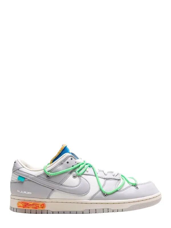 Nike X Off White Dunk Low Lot 26 Sneakers - Grey