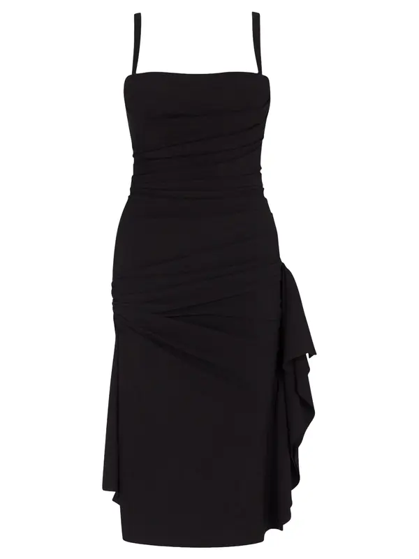Dolce & Gabbana Draped Dress - Black