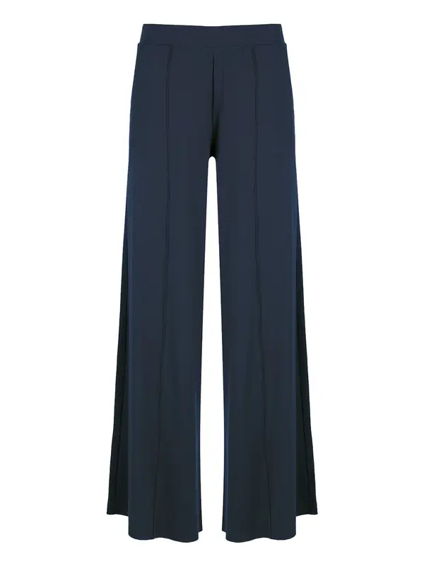LYGIA & NANNY Flared Pleated Trousers - Blue