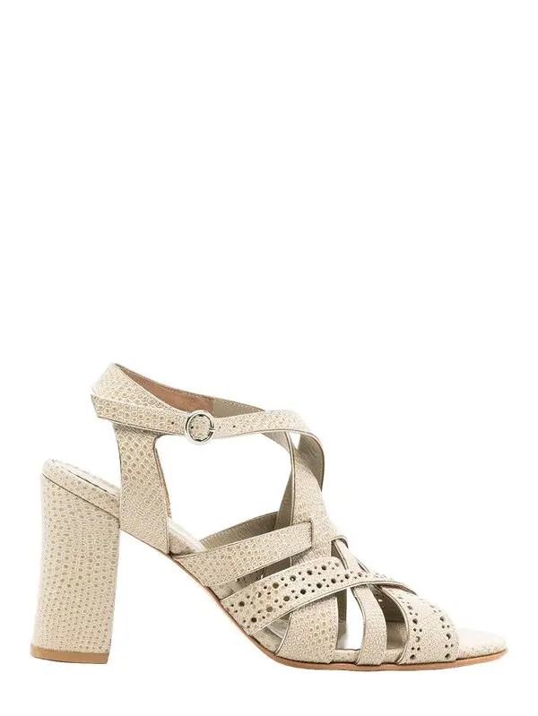 STUDIO CHOFAKIAN Leather York Sandals - Neutrals
